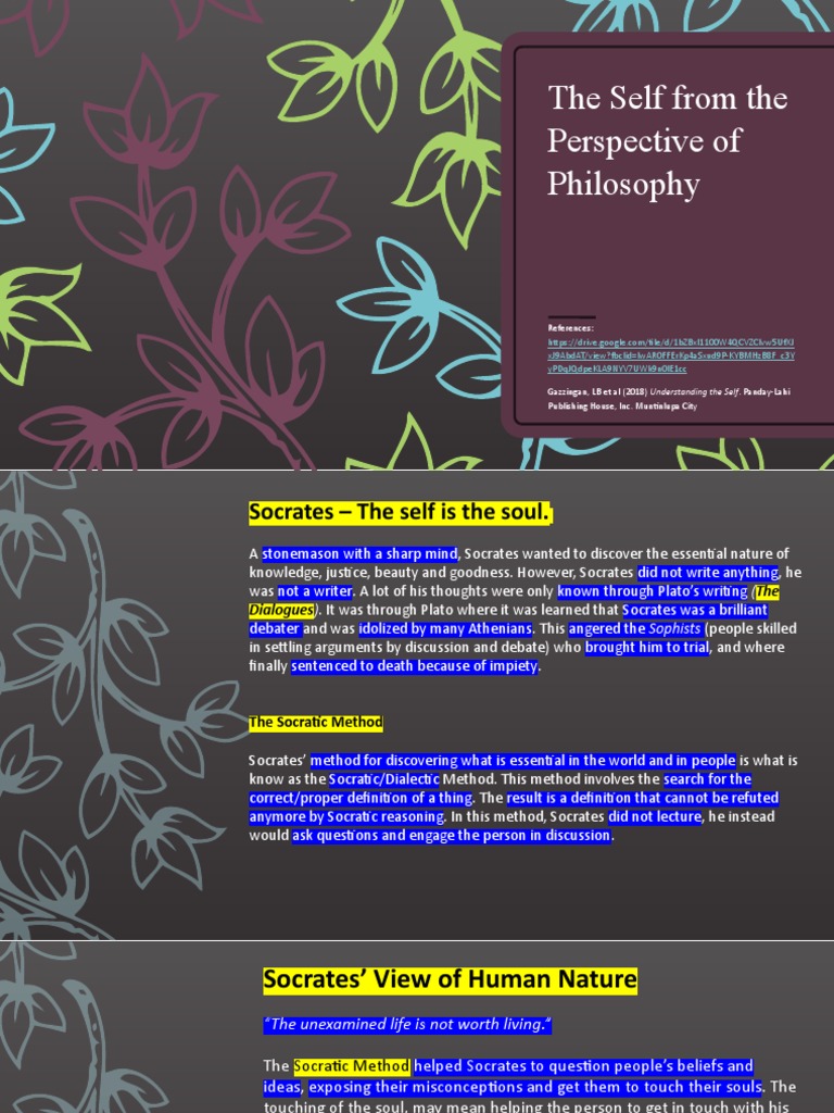 The Self From The Perspective of Philosophy: References | PDF | Id ...