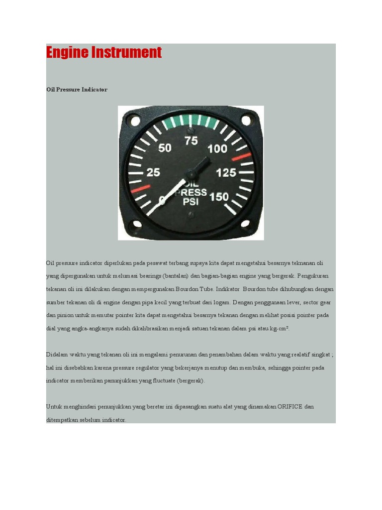 Engine Instrument | PDF