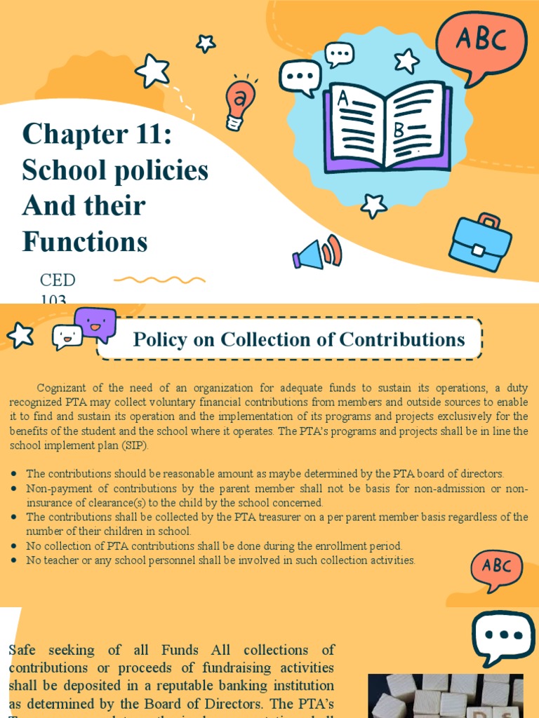 Chapter 11 School Policies and Their Functions | PDF | Policy | Board ...