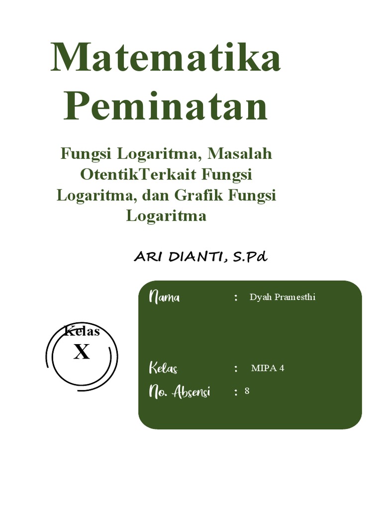 LKPD Logaritma | PDF