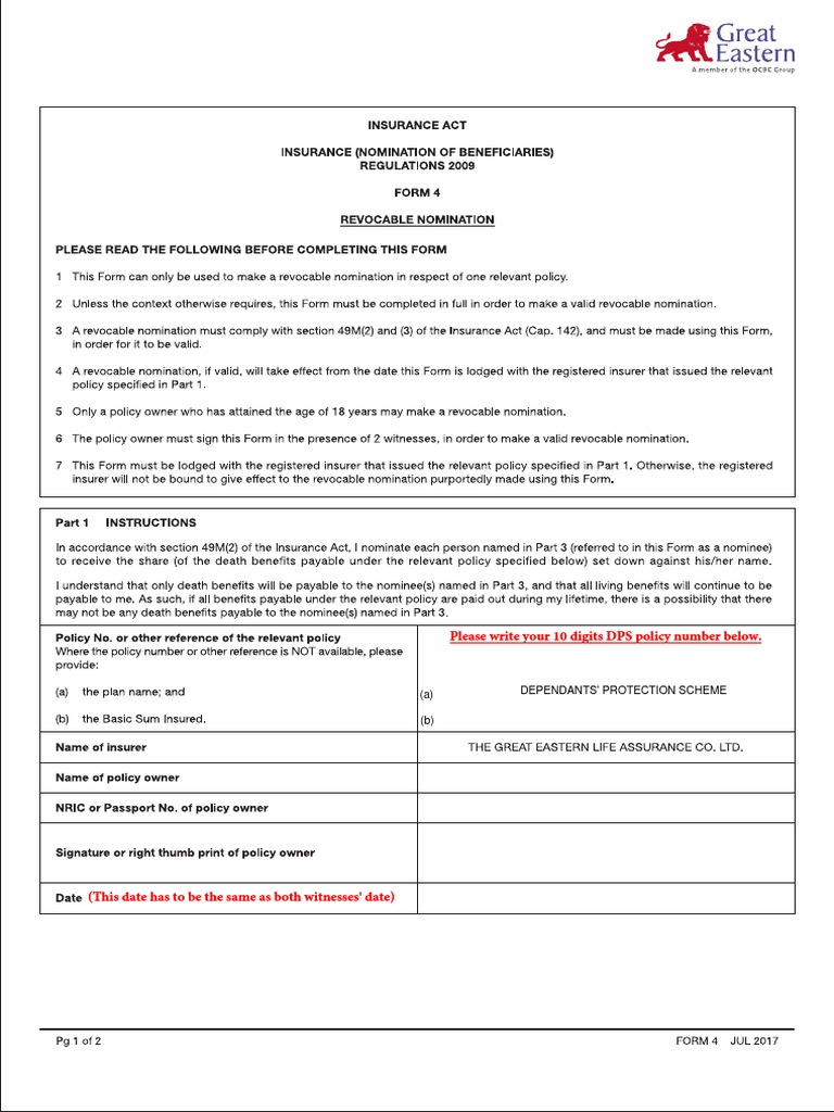 Form 1 and 4 Ge CPF | PDF | Law