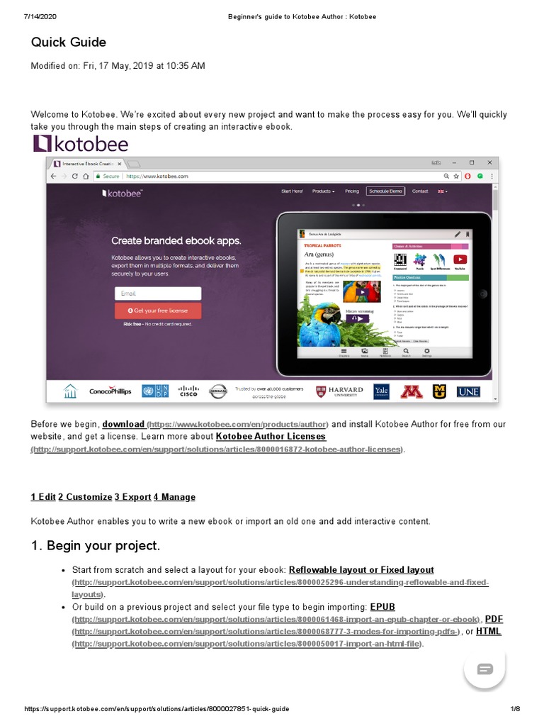 Kotobee Author Beginner's Guide | PDF | Mobile App | Digital Technology