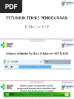 Panduan Penggunaan E-Monev HSP | PDF