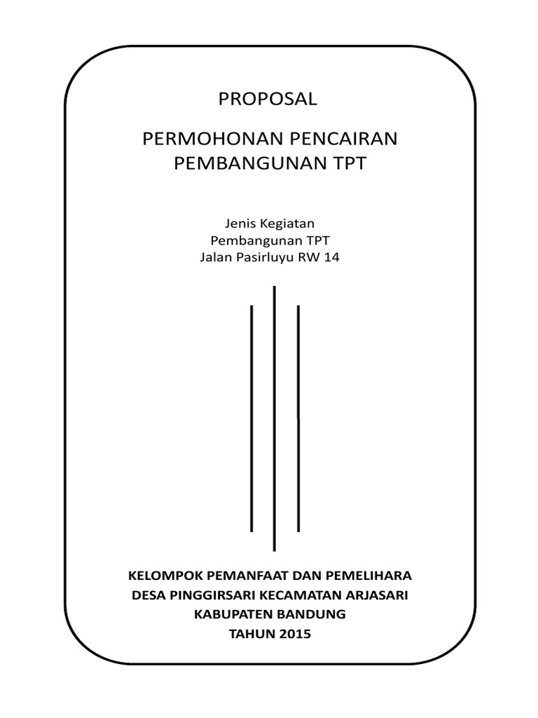 PROPOSAL TPT Pasirluyu KPP pENCAIRAN | PDF