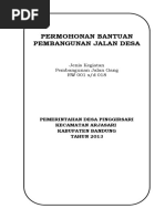 Proposal Perbaikan Jalan Lingkungan RT 01 | PDF