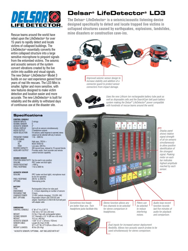 DLD3001 Delsar LD3 Mini Brochure Rev3-For Web | PDF | Headphones | Sensor