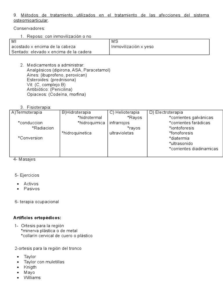 Notas de Ortopedia | PDF | Hombro | La columna vertebral