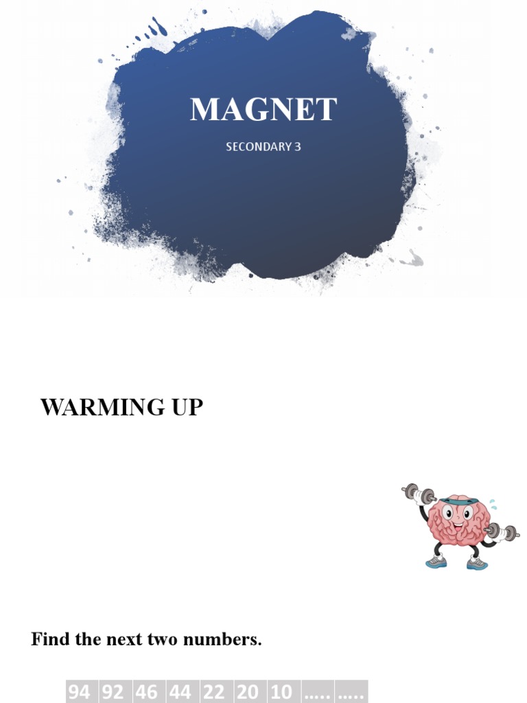 Magnet Sec 3 | PDF