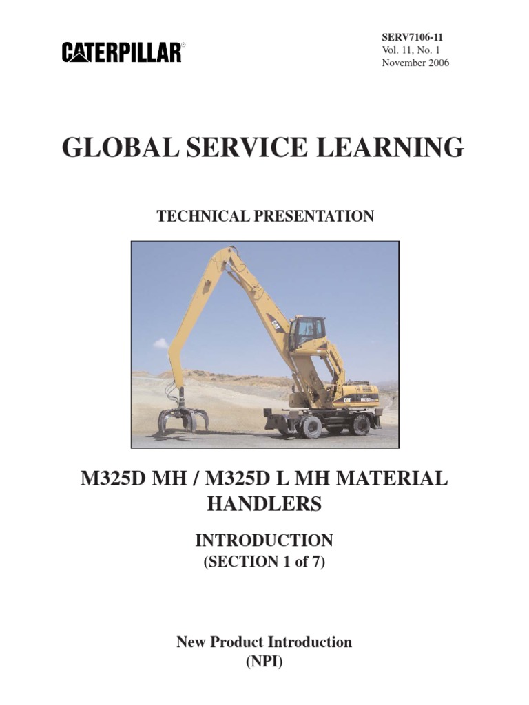 Global Service Learning: M325D MH / M325D L MH Material Handlers | PDF ...