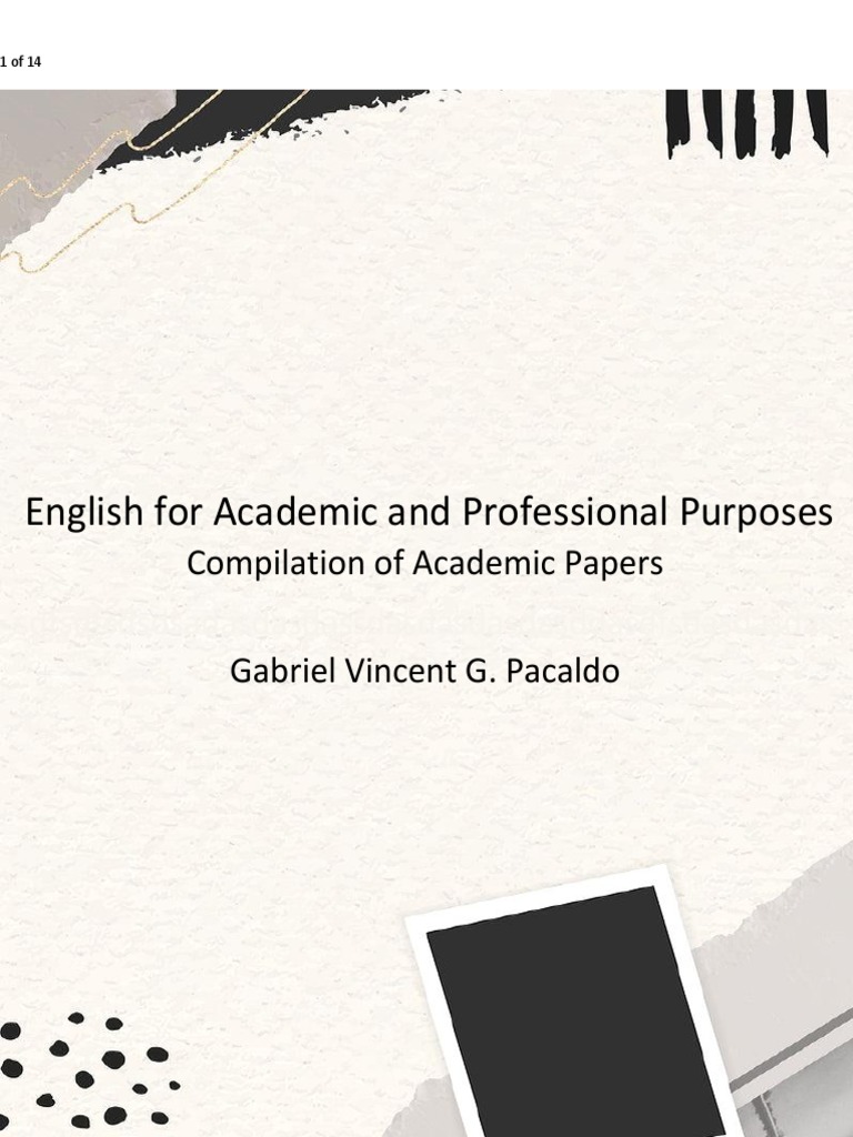 Compilation of Academic Papers | Download Free PDF | Educational ...