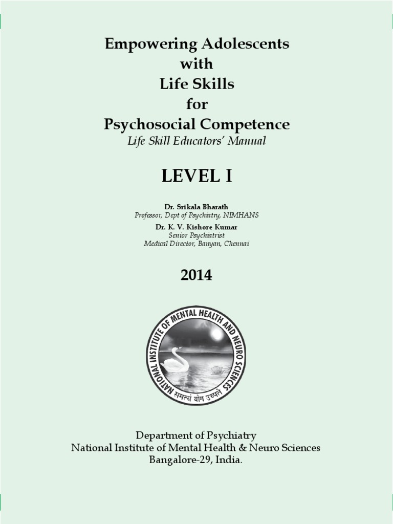 Life Skills Facilitators Manual Level I | PDF | Adolescence | Youth