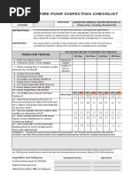 Fire Fighting Equipment Inspection Checklist | PDF | Valve ...