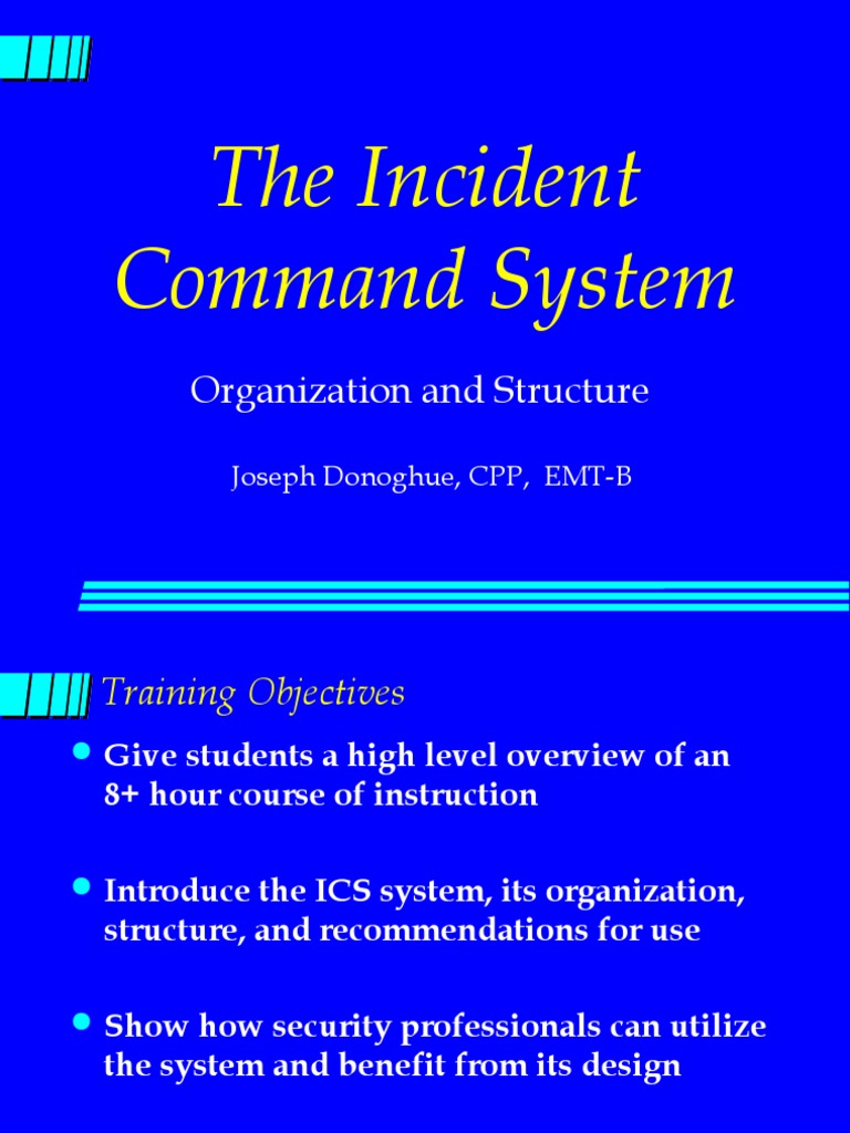 The Incident Command System | PDF | Incident Command System | Public Safety
