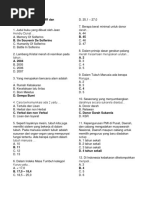 Soal UJI PMR Tingkat WIRA Tahun 2023 Paket A | PDF