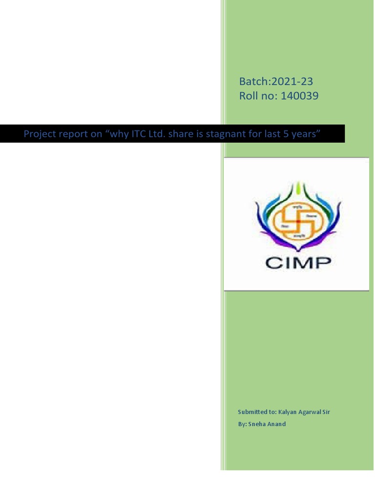 ITC Report | PDF | Investing | Investor