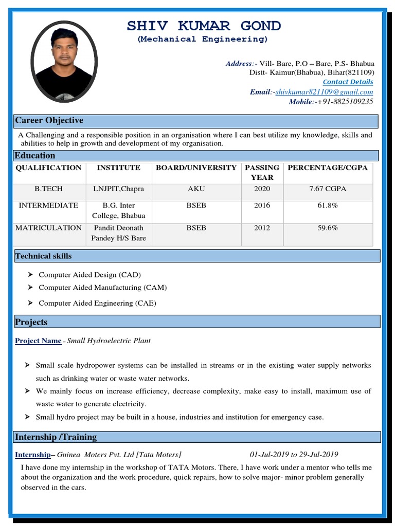 Shiv Resume PDF | PDF