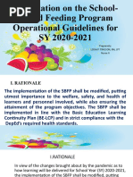 SBFP Presentation (2025 2026) | PDF | Food Safety