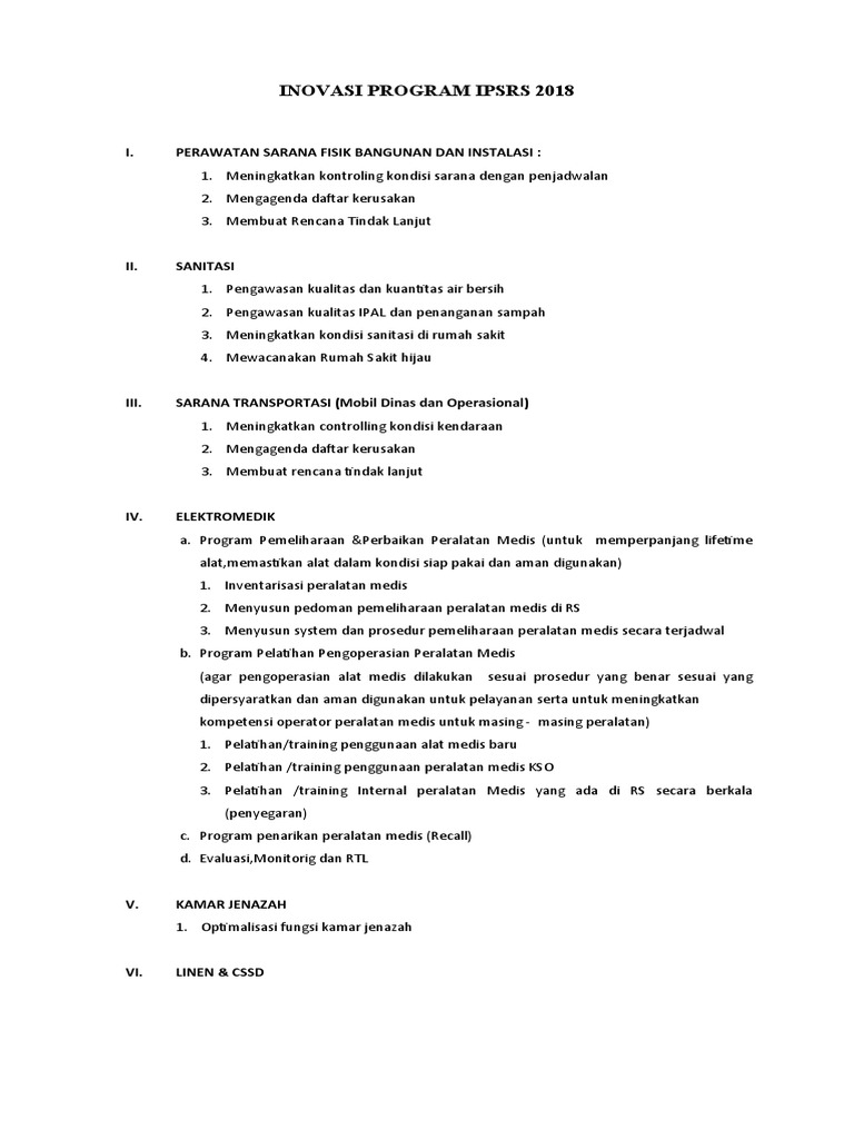 Program Inovasi Ipsrs | PDF