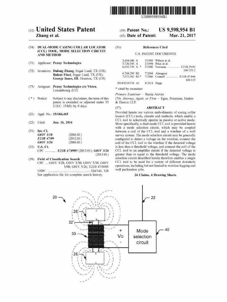 Dual-Mode Casing Collar Locator Tool: A Mode Selection Circuit and ...