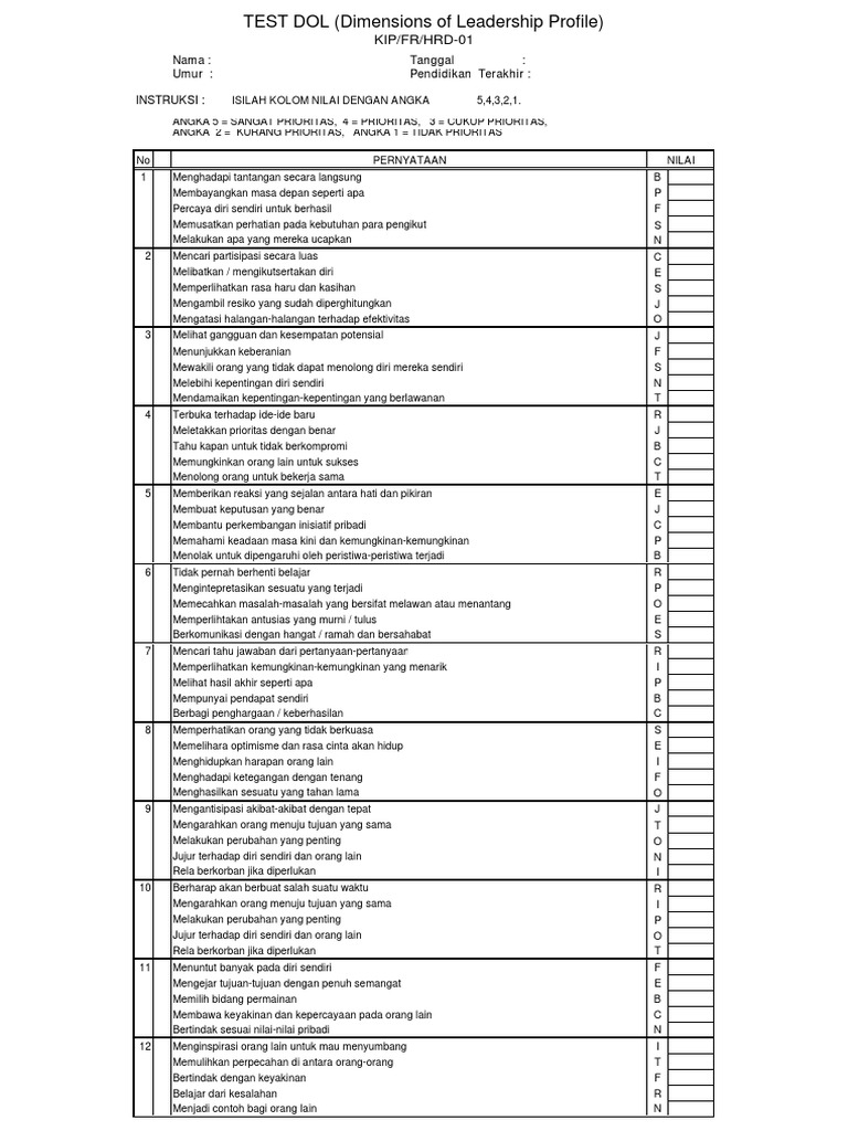 Test DOL | PDF