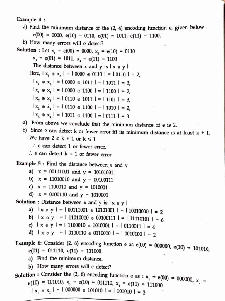 Analysis of Error Detection Capabilities of Encoding Functions and Group Codes | PDF | Functions ...