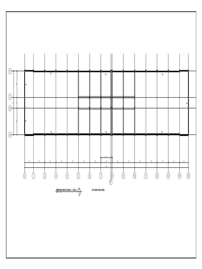 Rencana Balok Atap dan Elevasi | PDF