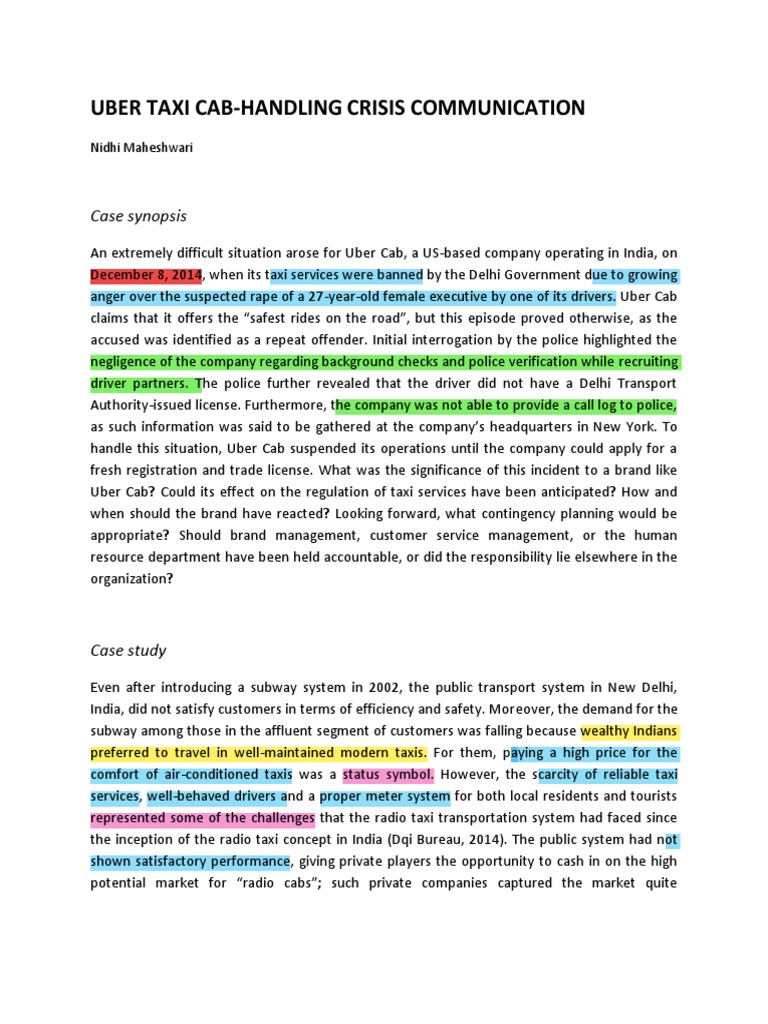 Uber Taxi Cab - Case Study | PDF | Transport