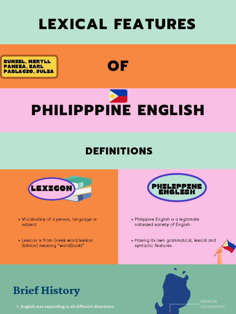 Lexical Features of Philippine English | PDF | English Language | Word