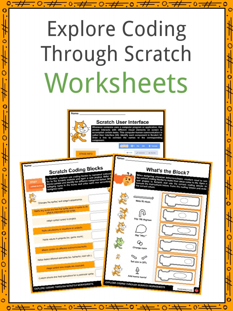 Sample Explore Coding Through Scratch Worksheets Pdf Scratch Programming Language User