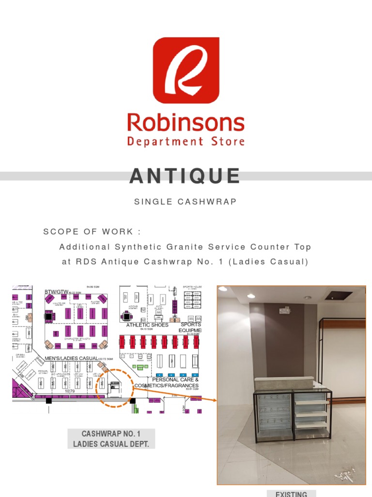 Antique Cashwrap Design Guide | PDF | Countertop | Consumer Goods