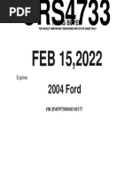 PDF Blank Printable Temporary License Plate Template | PDF | Land ...