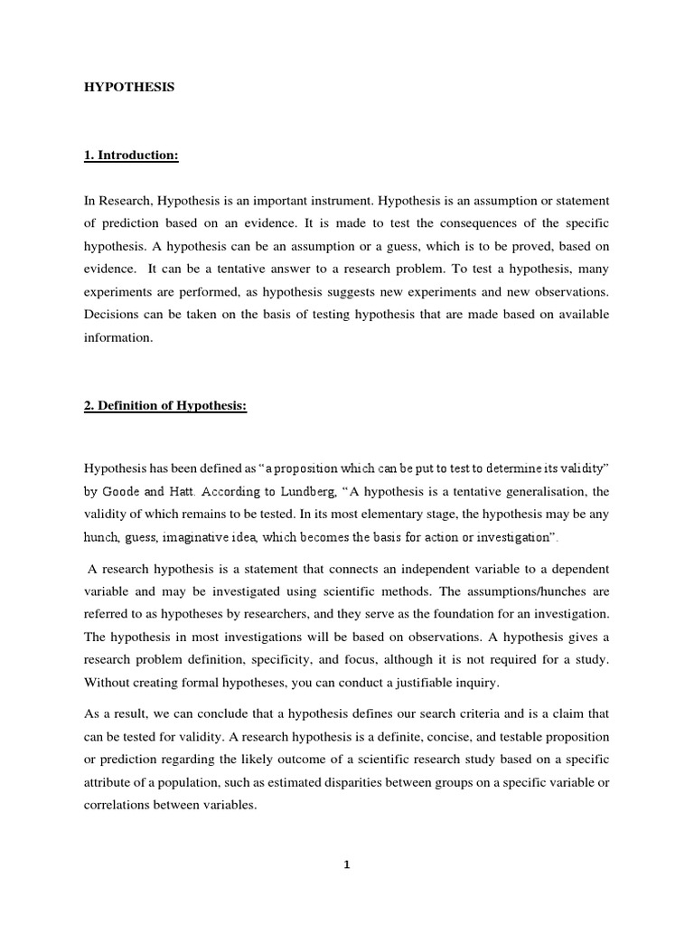 Business Research - Hypothesis Testing | Download Free PDF | Hypothesis ...