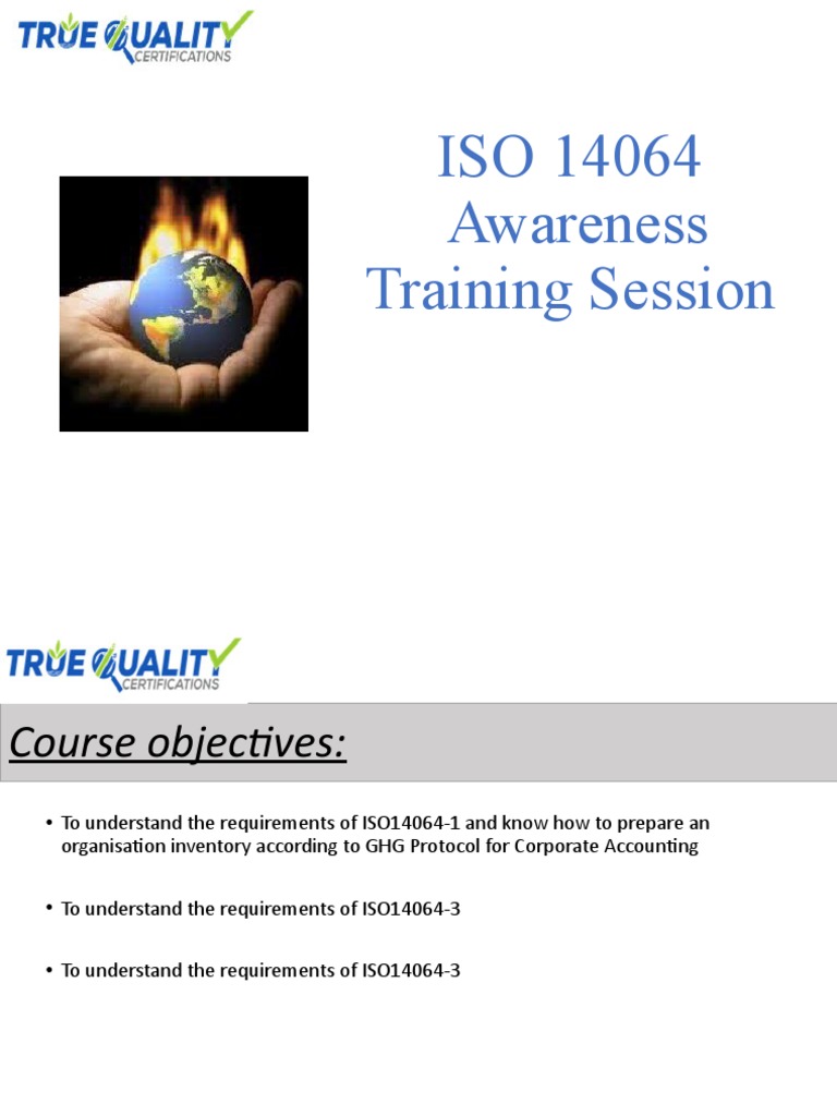 ISO 14064 - Awareness Training - 20january2022 | PDF | United Nations ...