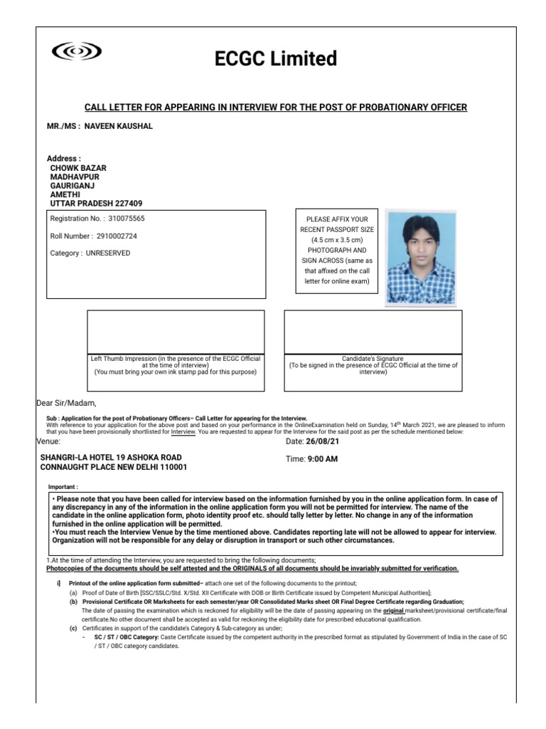 Recruitment of Probationary Officers | PDF | Driver's License