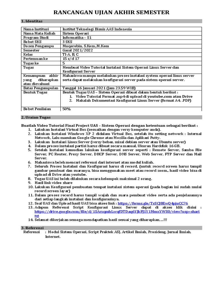 MQ - So - p15 - Final Project Uas 1640337576 | PDF