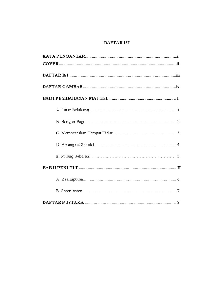 Daftar Isi Kliping | PDF