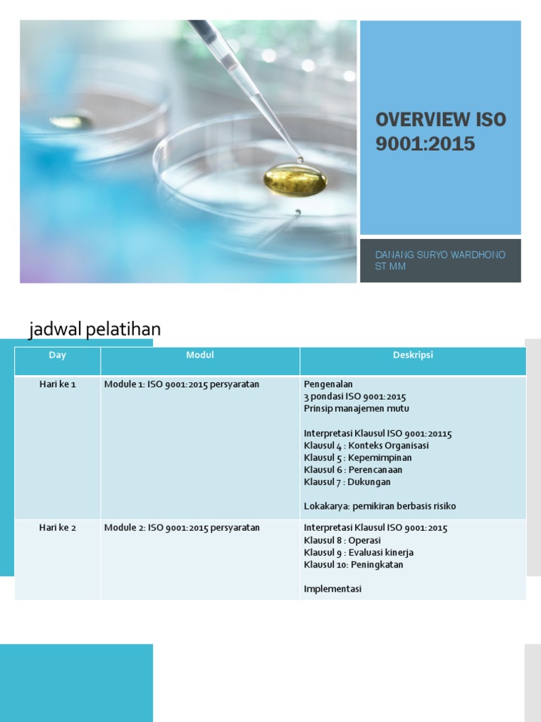 Overview ISO 9001 2015 New | PDF