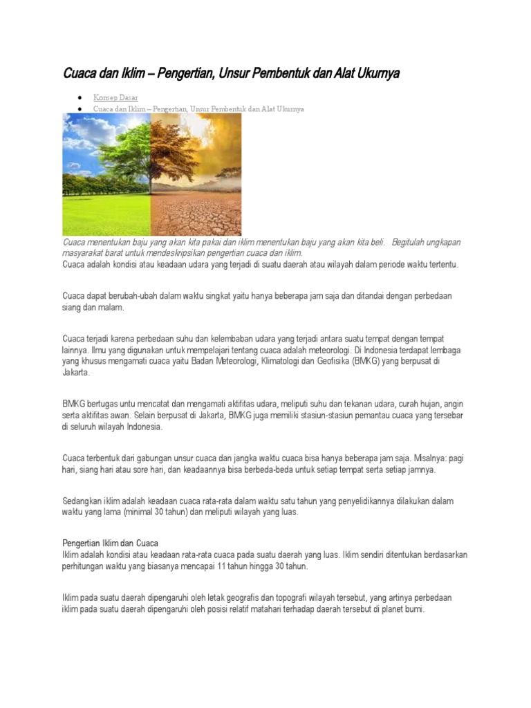 Cuaca Dan Iklim | PDF