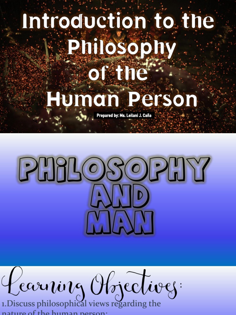 Philosophy of the Human Person | PDF | Human | Self