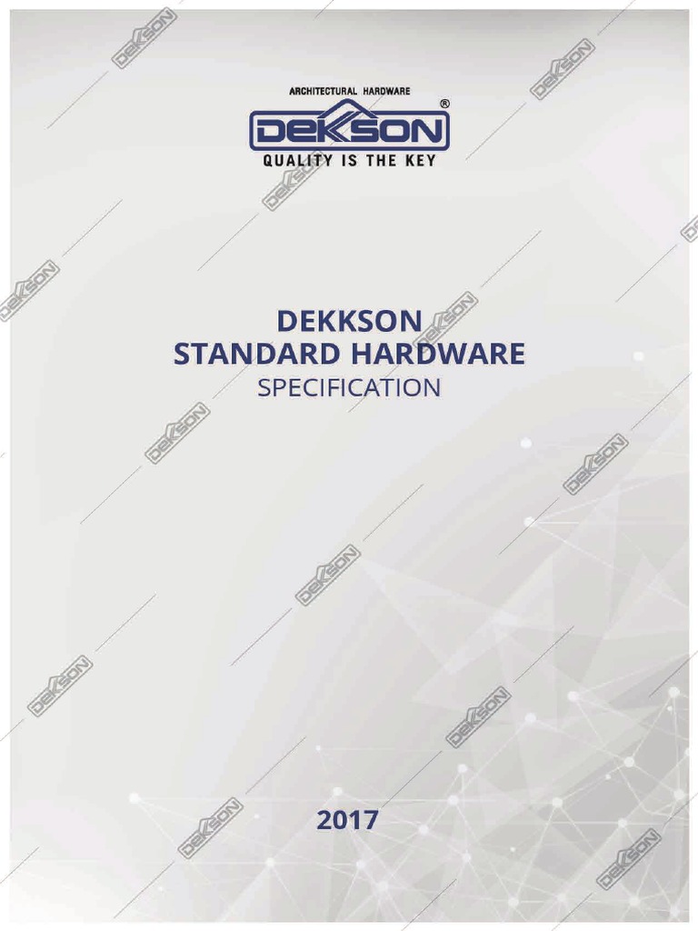 Price List Marketing Dekkson 2017 | PDF