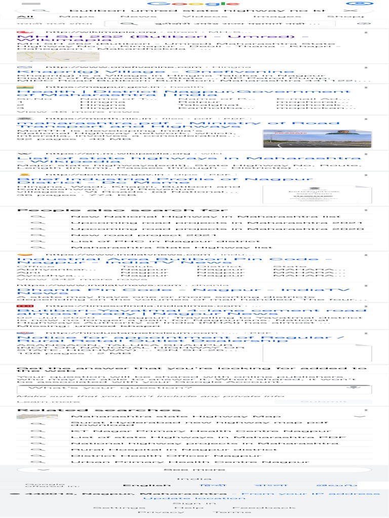 Butibori: Location and Road Details | PDF | Internet | Websites