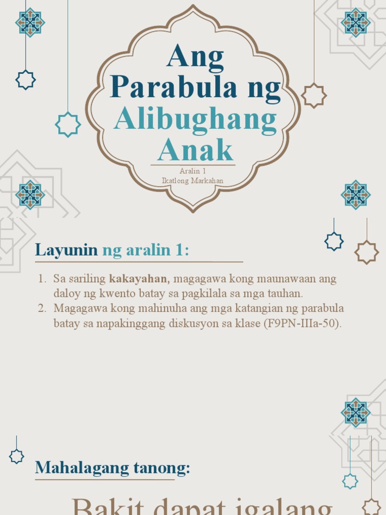Ang Parabula NG Alibughang Anak p2 | PDF