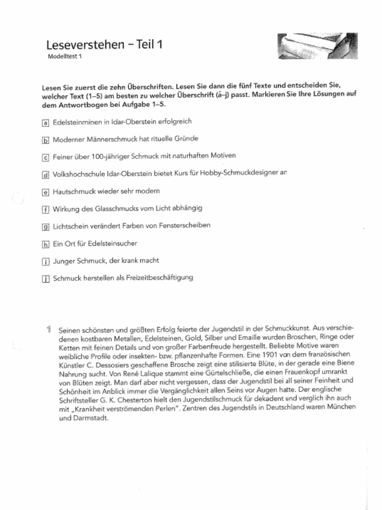 B2 - Modelltest 1 | PDF