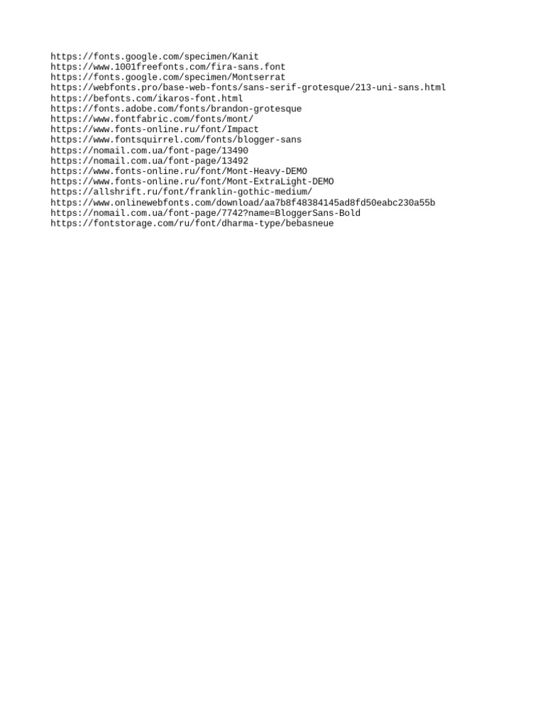 Font Resources and Downloads Guide | PDF