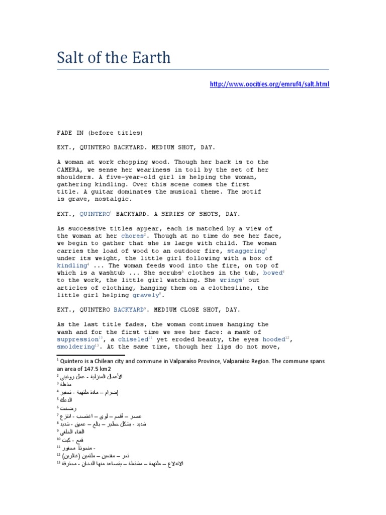 Salt of The Earth | PDF