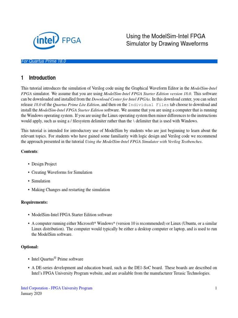 ModelSim - GUI - Introduction - Drawing Waveforms | PDF | Field Programmable Gate Array | Linux