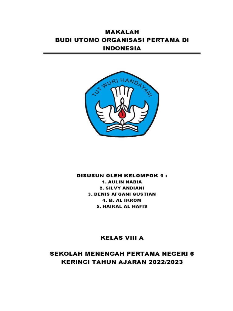 Budi Utomo: Organisasi Pertama Indonesia | PDF