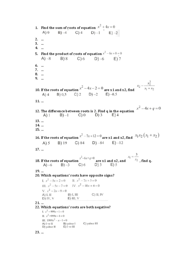 Viet's Theorem Page 94-99 | PDF | Abstract Algebra | Discrete Mathematics