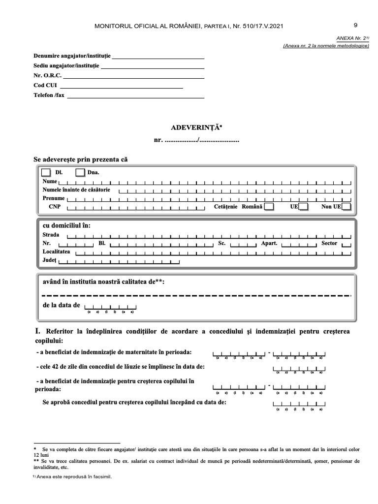 Adeverinta Anexa 2 | PDF Adeverinta Anexa 2 | PDF