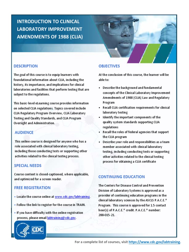 288-015-21 Brochure Intro To CLIA 508 | PDF | Educational Technology ...